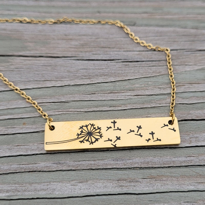 Dandelion Necklace - Etsy