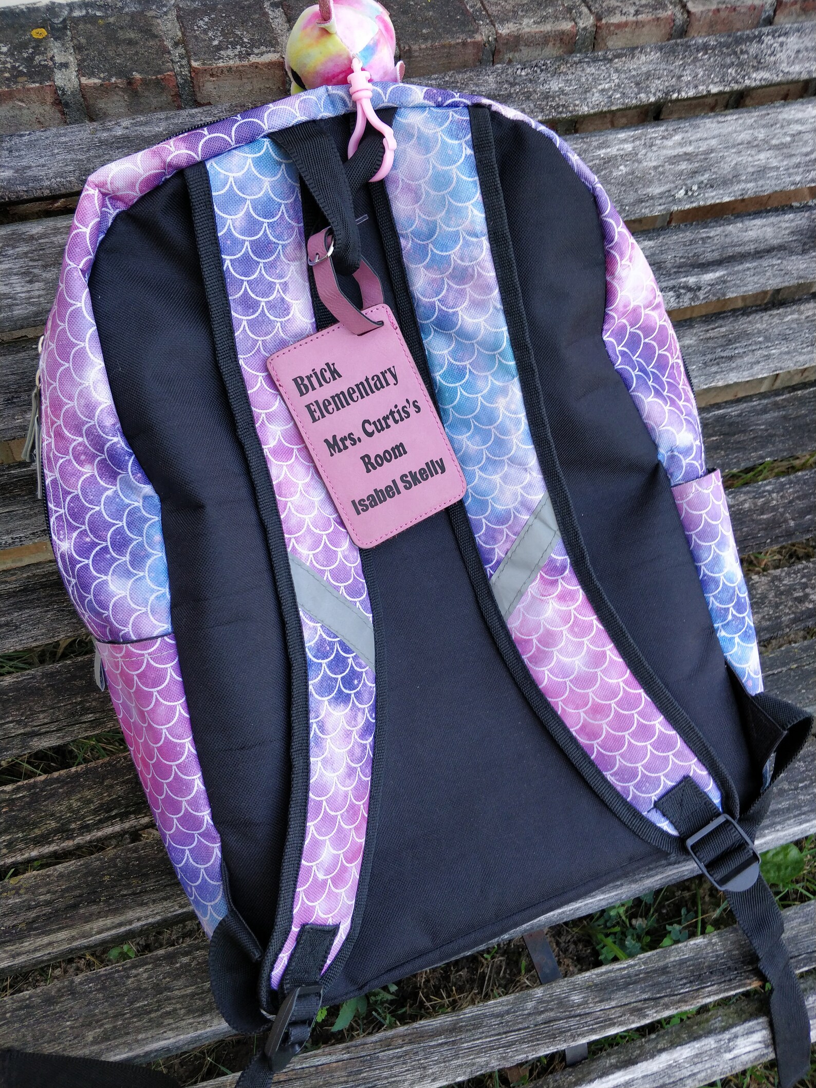 Customized Backpack Tag. School Name Tag. Laser Engraved - Etsy