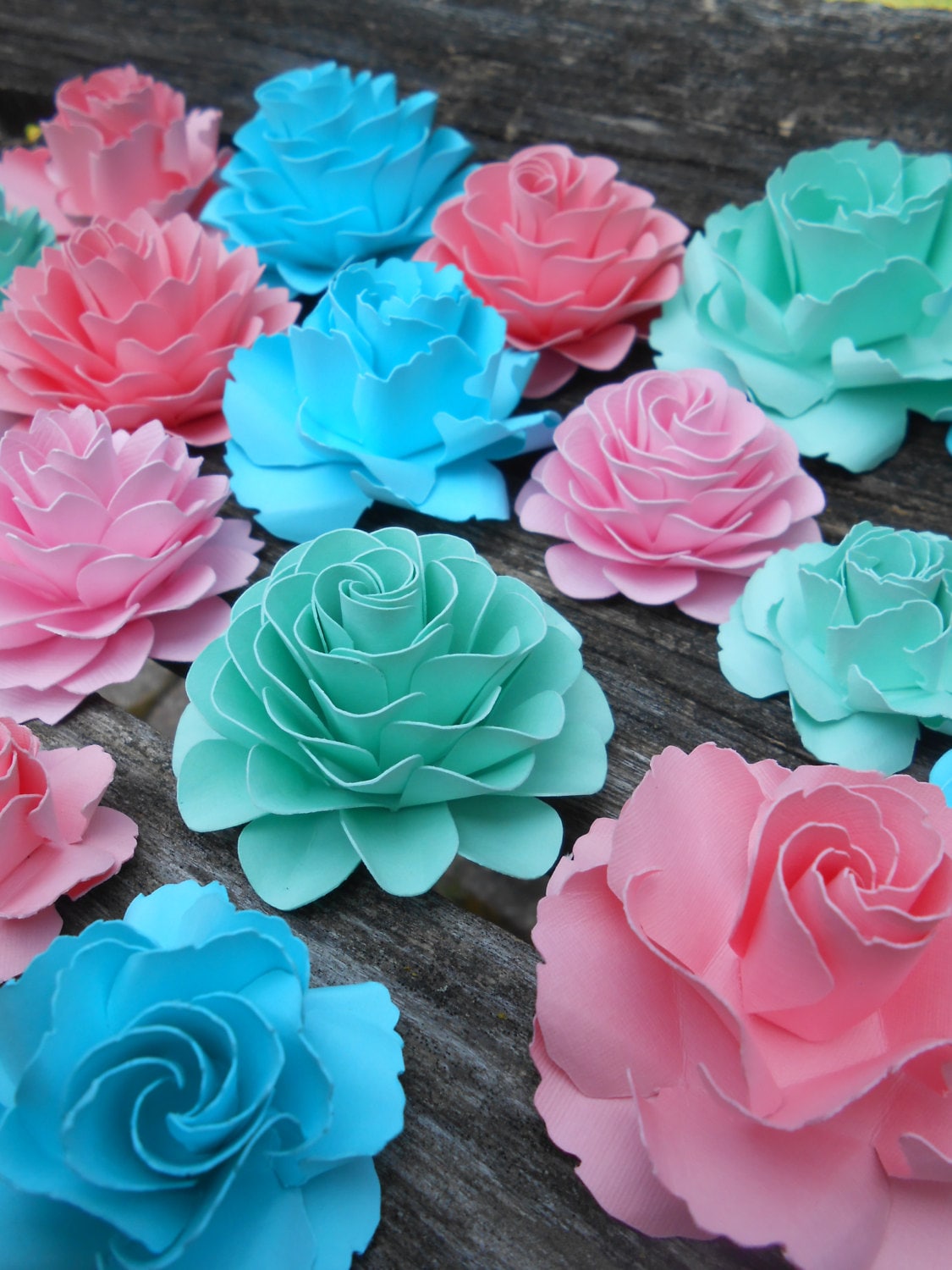 Paper Flowers Cake Table Decorations. CHOOSE YOUR COLORS. - Etsy