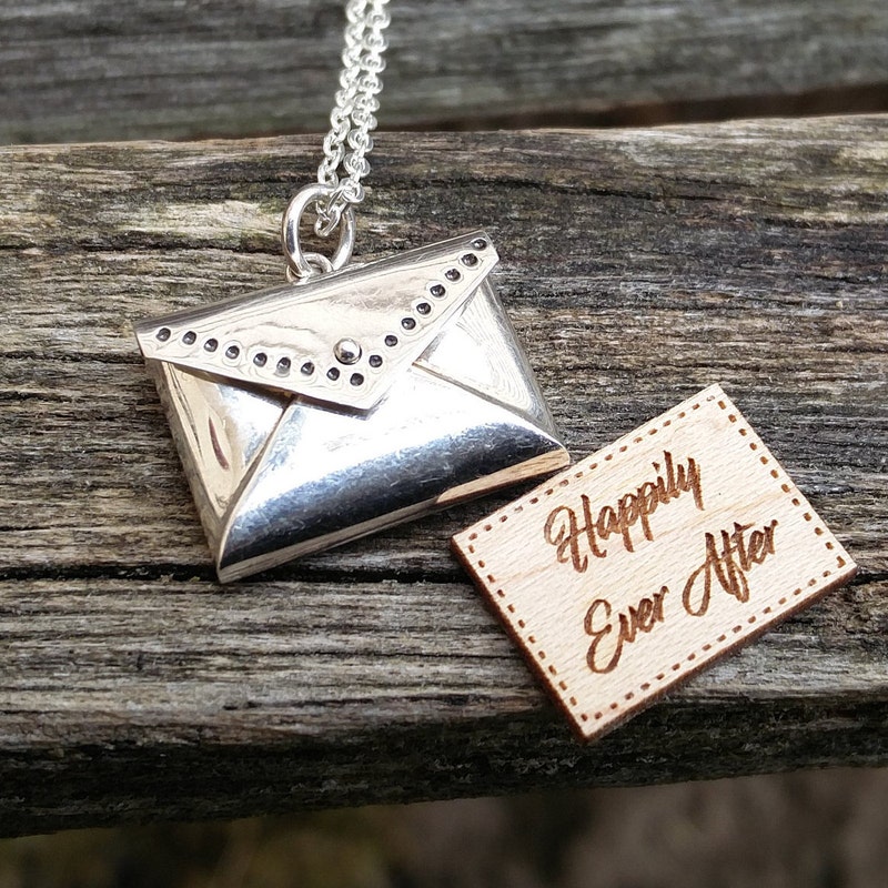 Envelope Necklace - Etsy