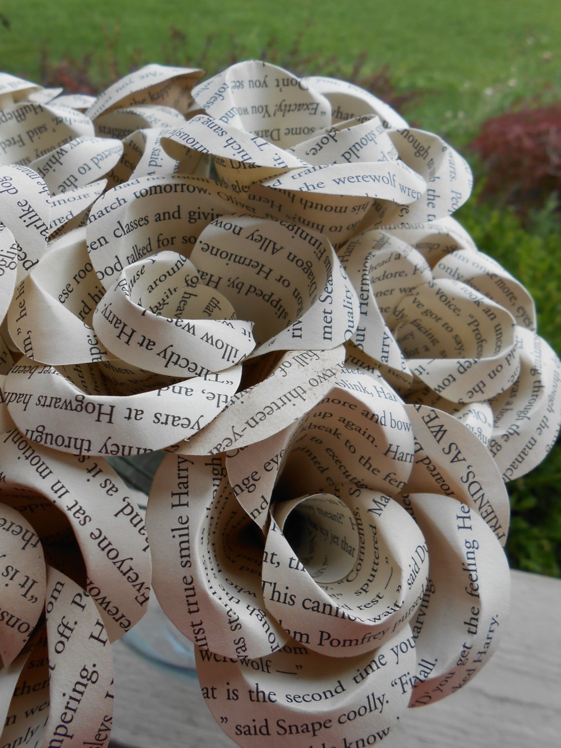 Tea Stained BOOK Dozen Roses. Perfect for First Anniversary - Etsy