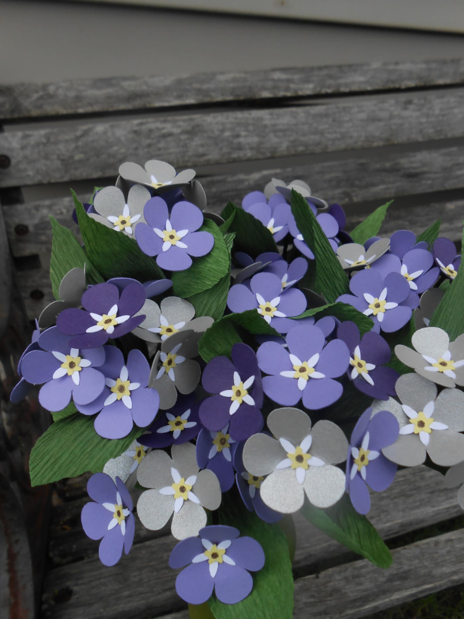 Forget-me-not Bouquet. CHOOSE YOUR COLORS. Home Decor, Anniversary Gift ...