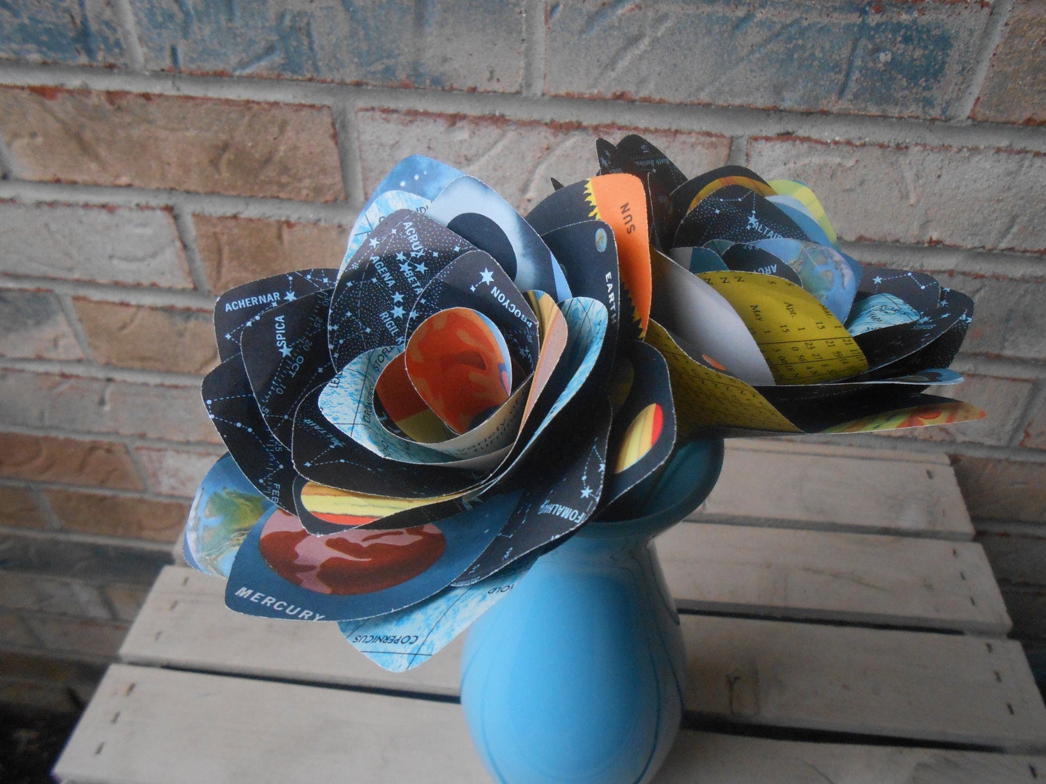 Space Paper Roses Constellations & Planets. Gift for - Etsy
