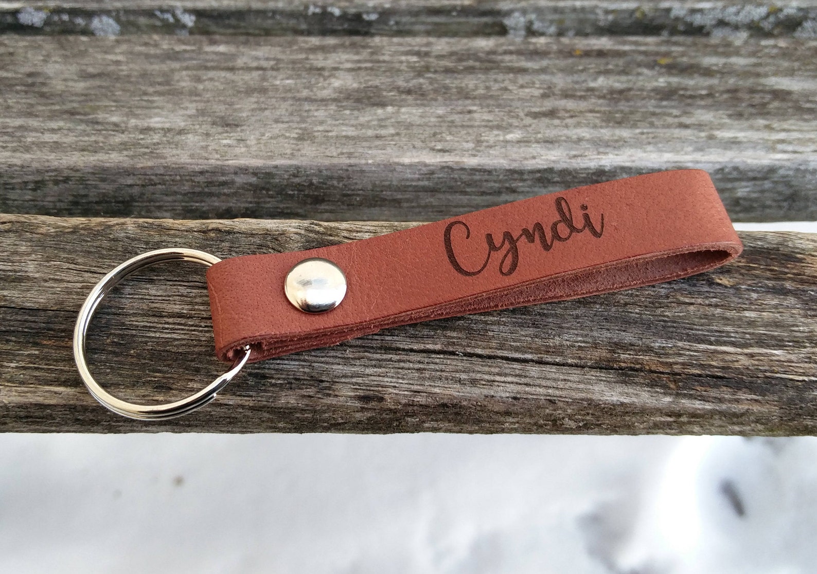 Customized Leather Keychain. Laser Engraved Tag. Wedding, Groomsmen ...