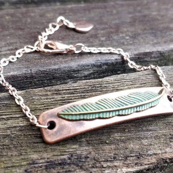 Feather Bracelet - Etsy
