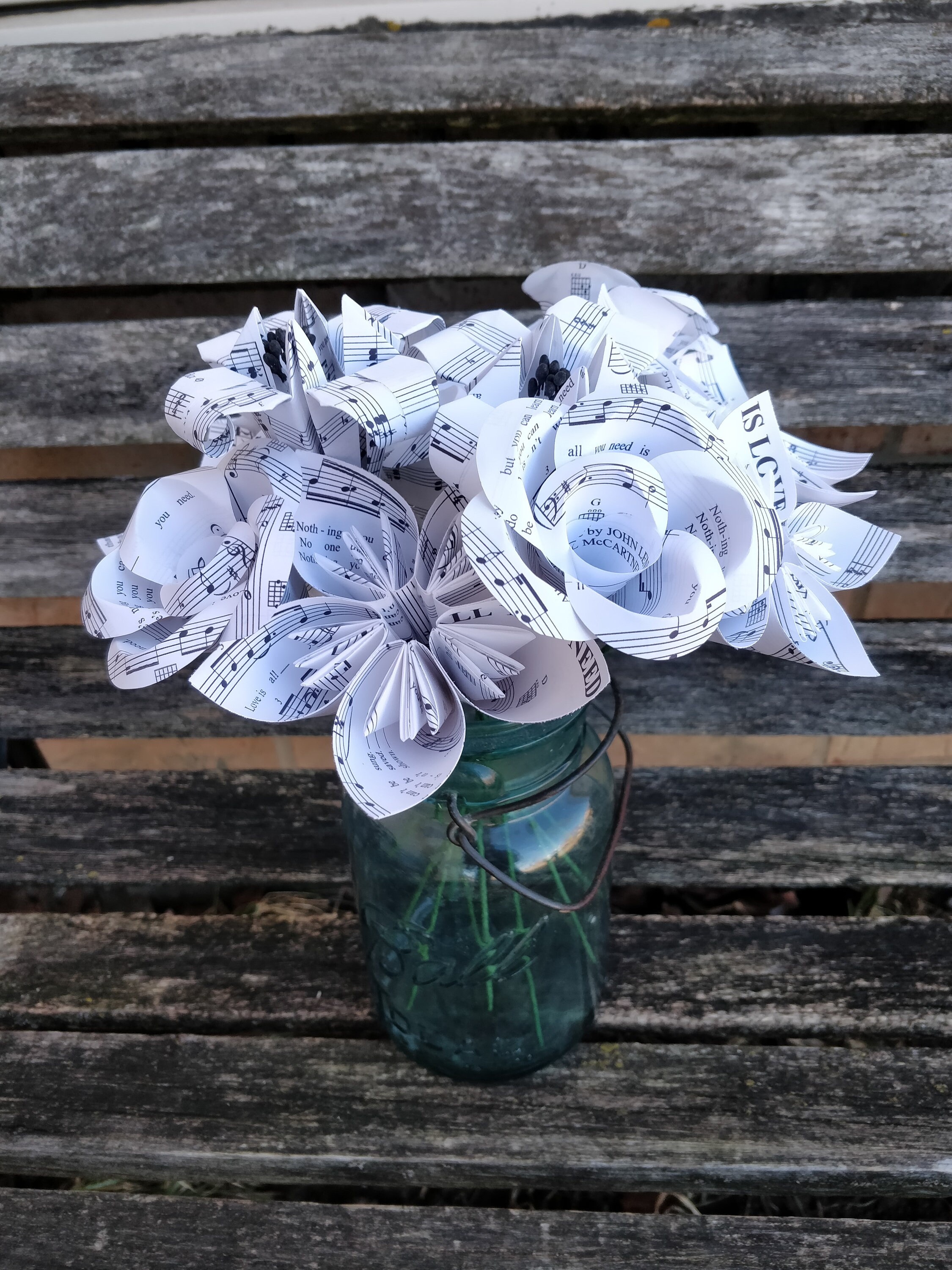 Sheet Music Custom Bouquet. CHOOSE YOUR SONG! Valentine's, Anniversary ...
