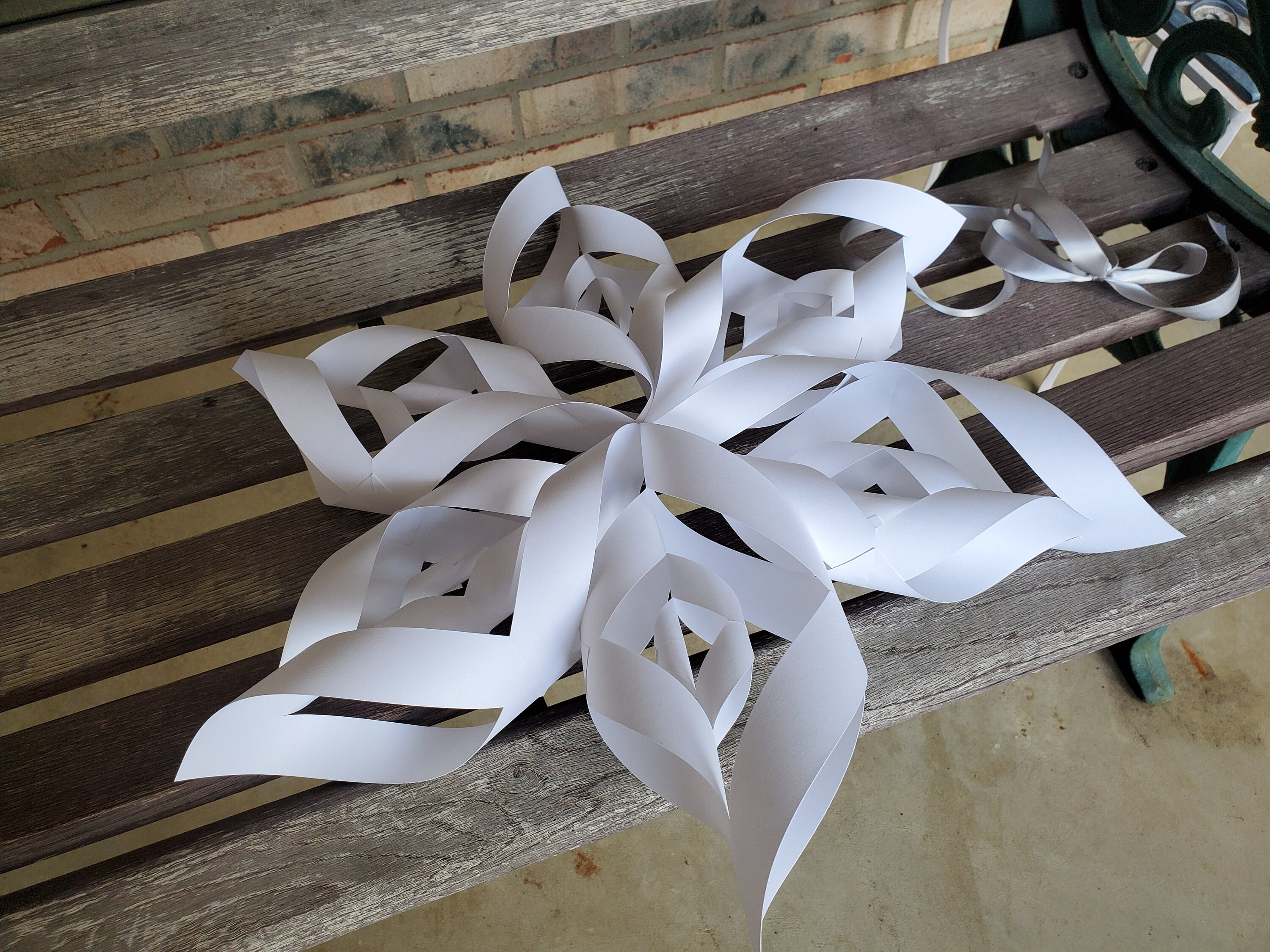 Huge Paper Snowflake. CHOOSE YOUR COLORS. Twisted Star, Rustic ...