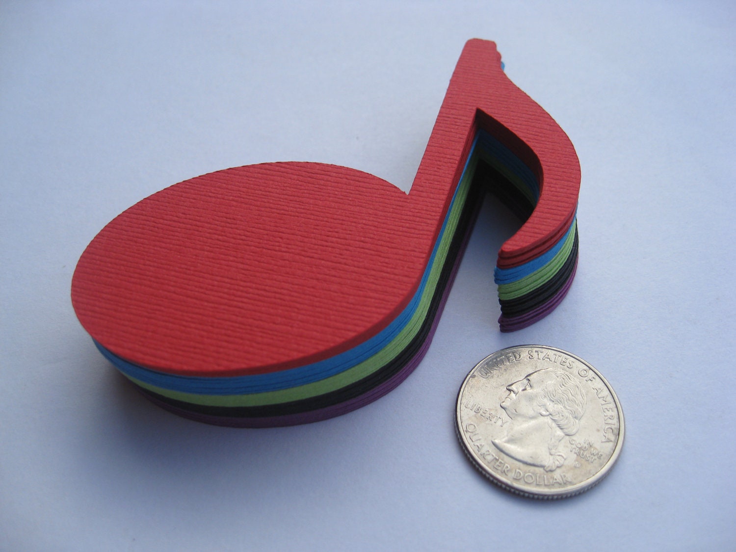 100 Music Notes. 3 Inch. YOUR CHOICE of Colors. Eighth Note. Custom ...