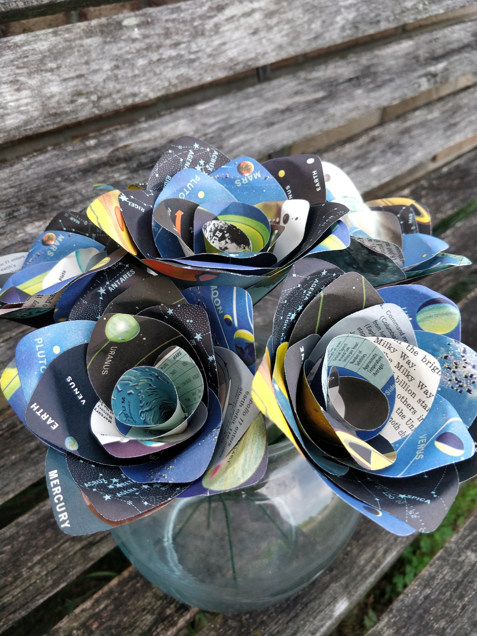 Space Paper Roses, Constellations & Planets. Gift for Birthday ...