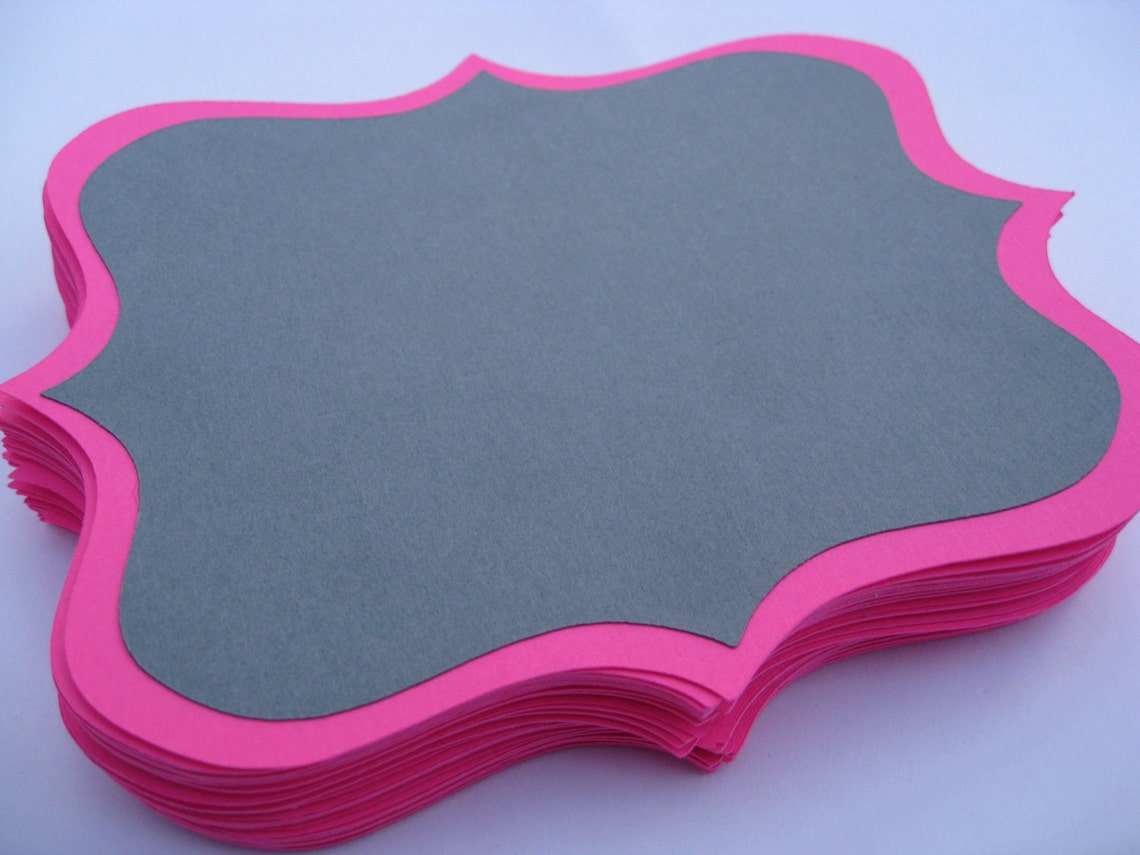 30 Layered Fancy Tags. 4 Inch. CHOOSE YOUR COLORS. Custom - Etsy