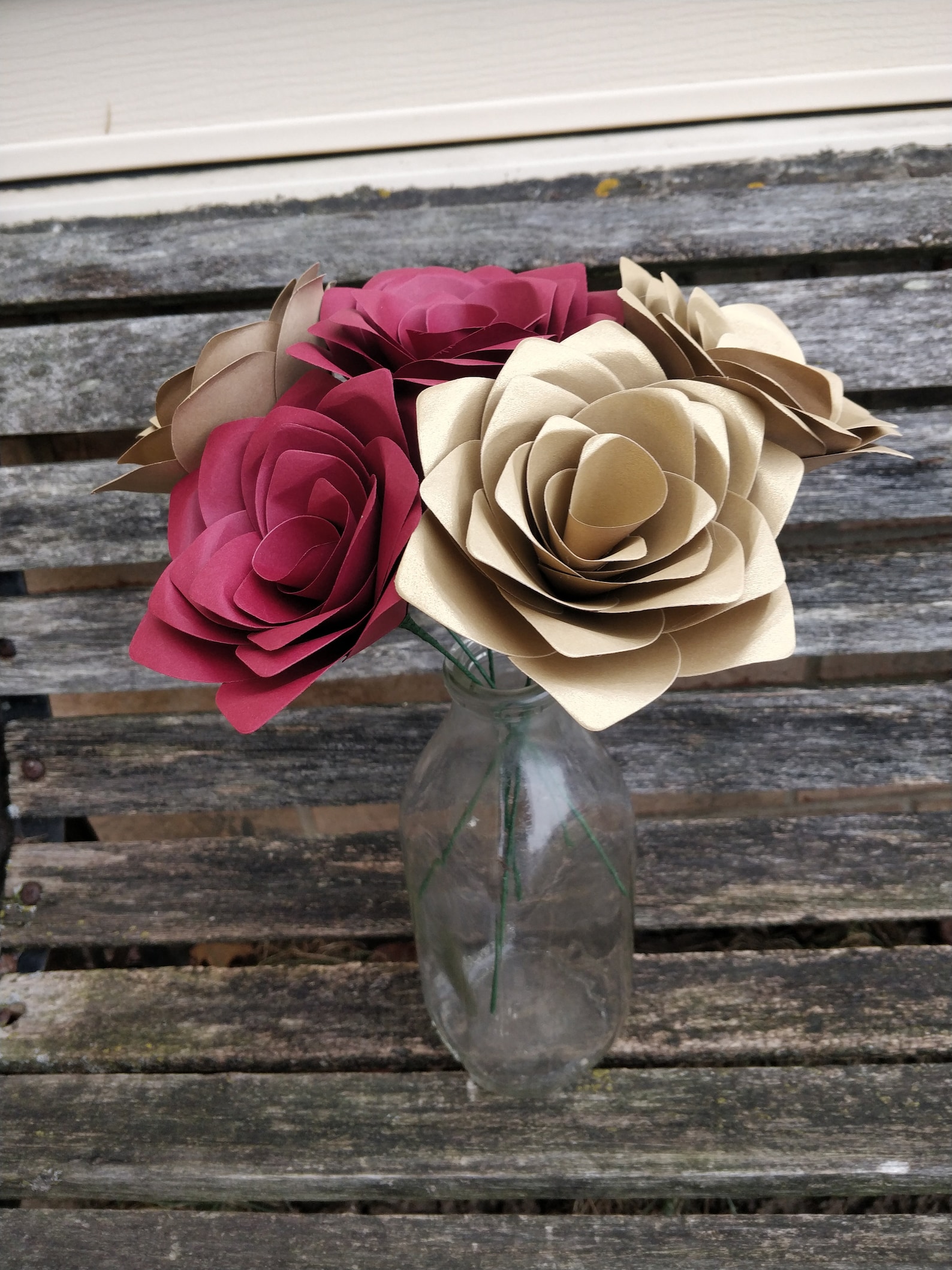 Paper Roses. CHOOSE Your COLOR & Amount. Anniversary, Wedding, Bridal ...