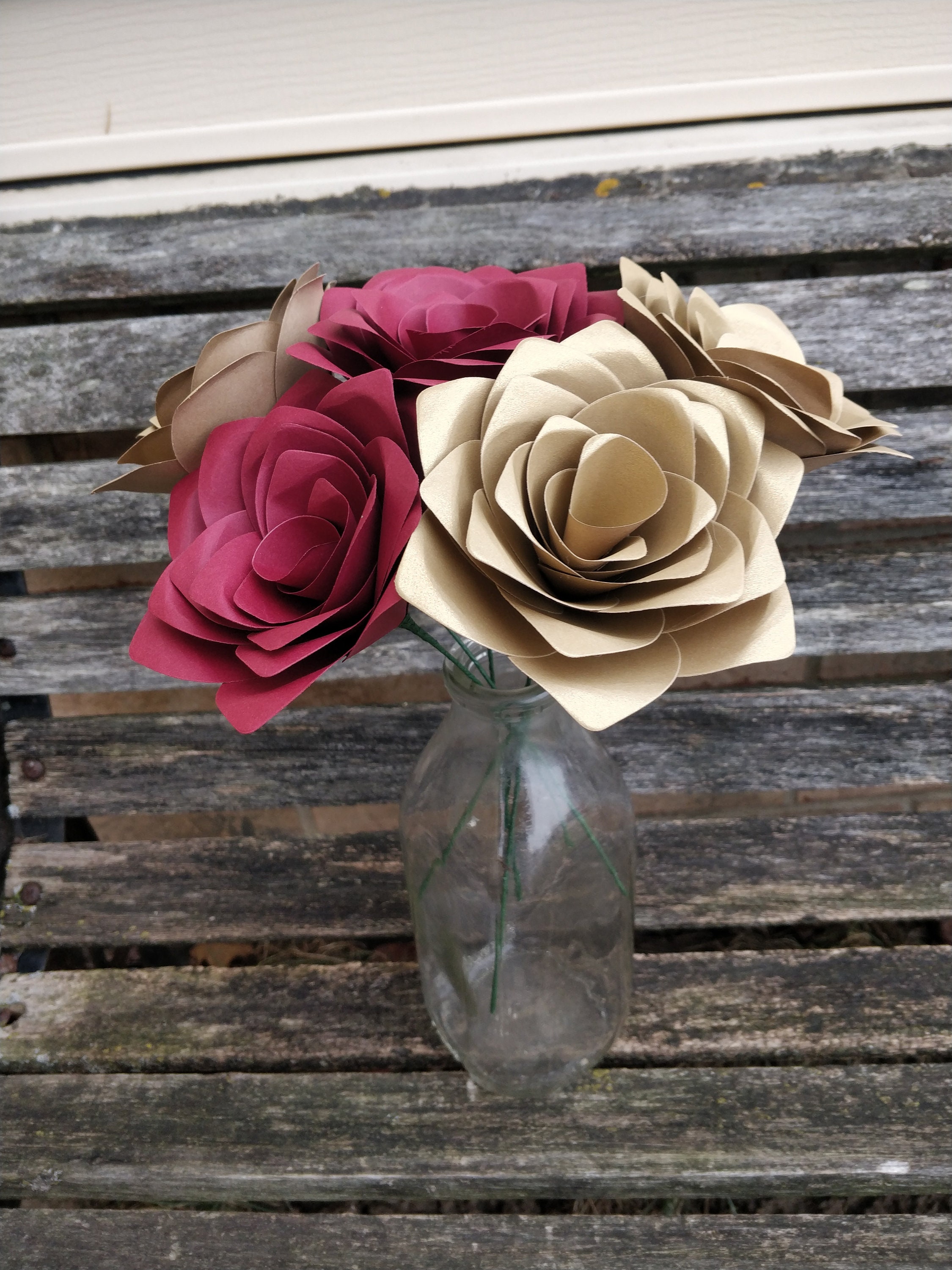 Paper Roses. CHOOSE Your COLOR & Amount. Anniversary Wedding - Etsy