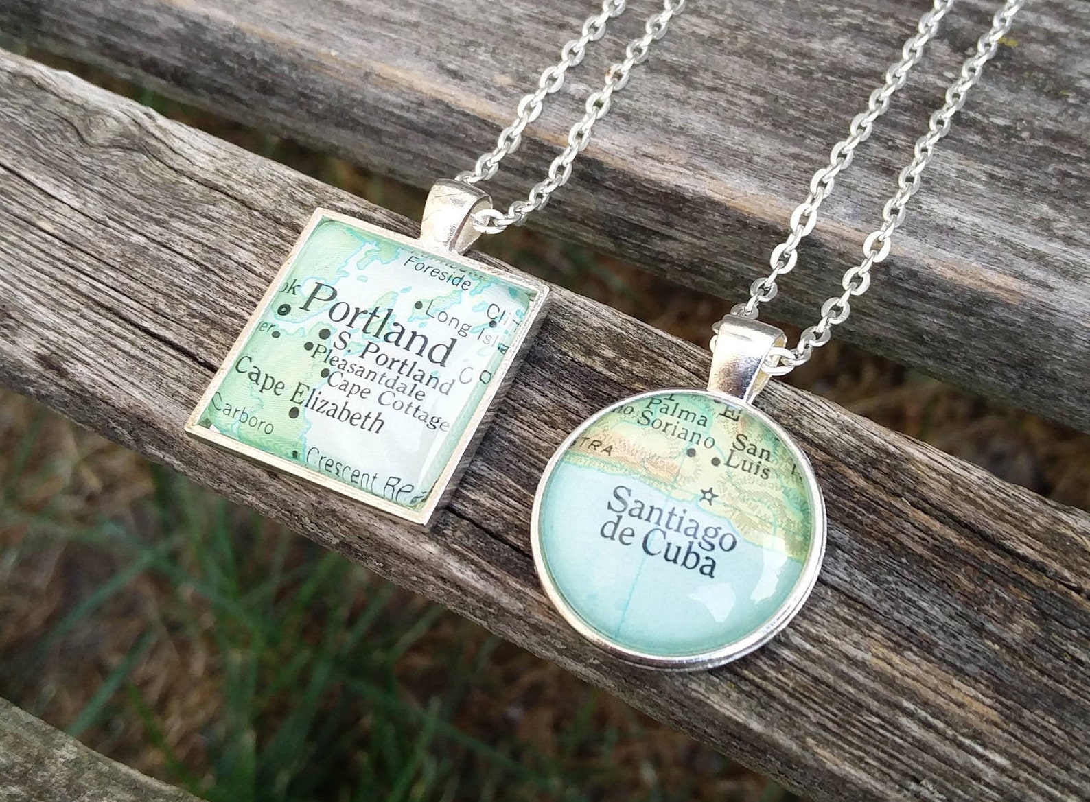 Custom Map Necklace. CHOOSE YOUR PLACE. Wedding Anniversary - Etsy