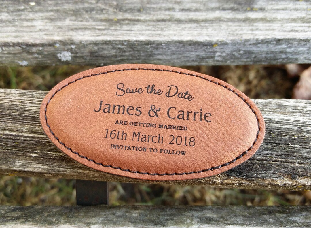 Custom Save the Date Magnets. Wedding Invitation. Laser Engraved ...