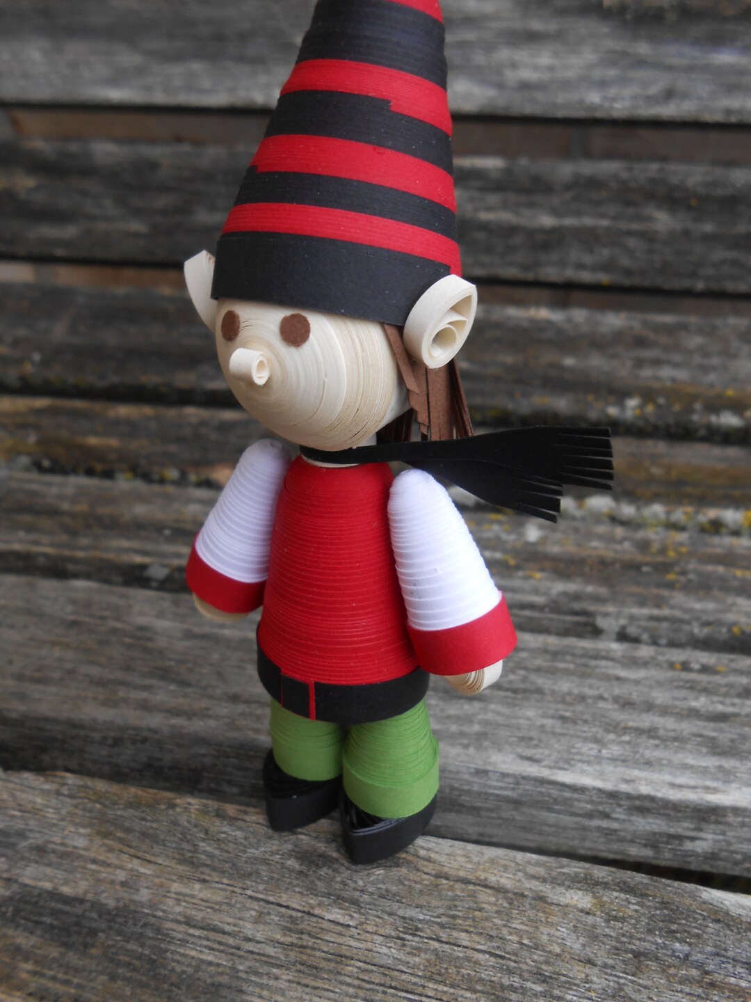 ELF Christmas Ornament. Quilled Paper Ornament. Gift for Mom, Dad, Men ...