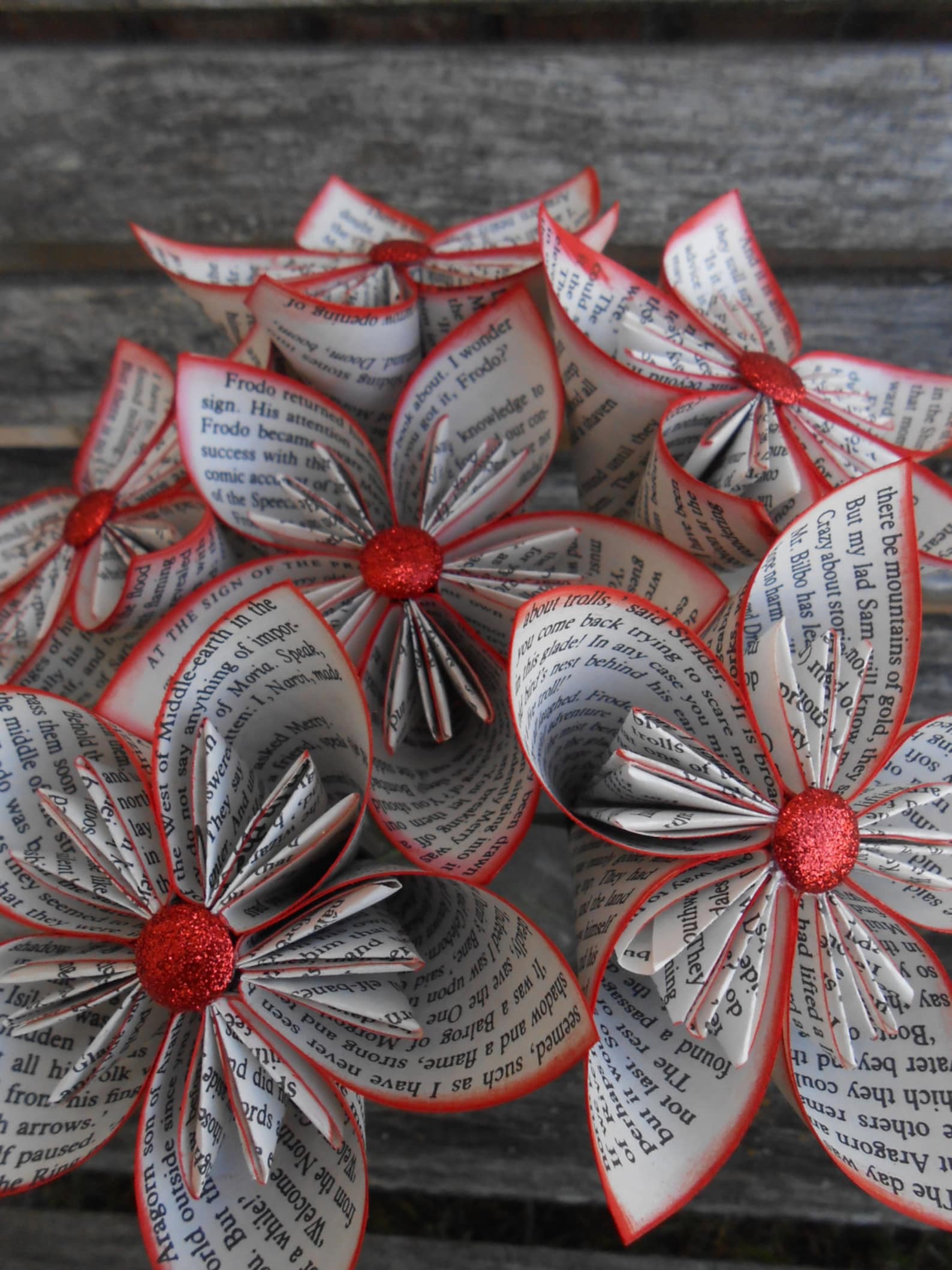 Book Paper Flower Bouquet. CHOOSE Your BOOK & COLORS. First - Etsy