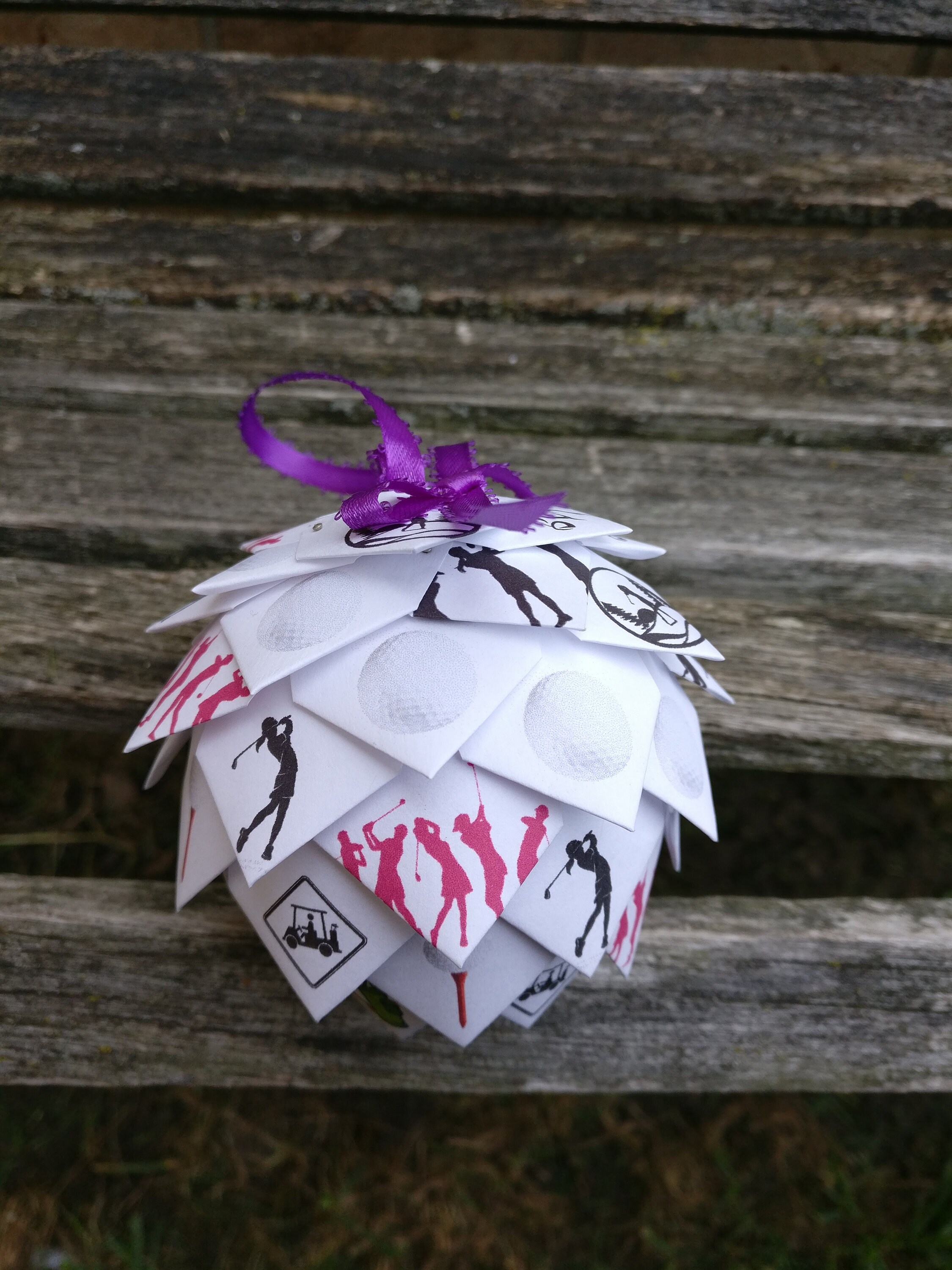 GOLF Paper Ball Ornament. Decoration Christmas Gift | Etsy