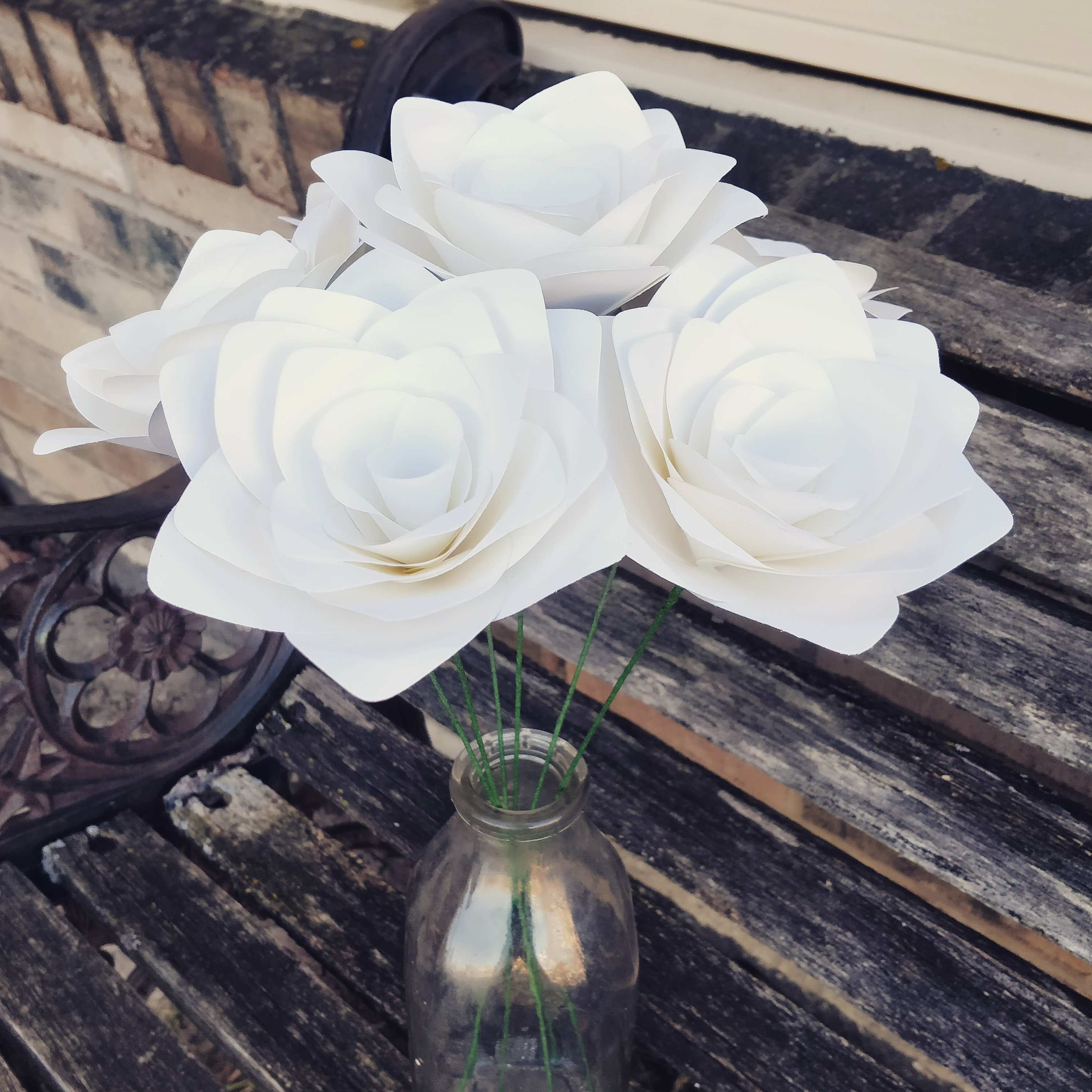 Paper Roses. CHOOSE Your COLOR & Amount. Anniversary, Wedding, Bridal ...