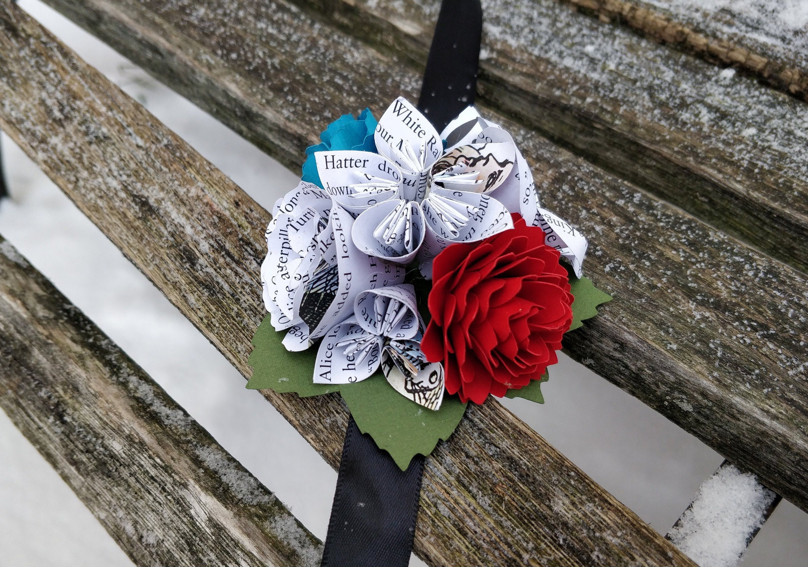 Alice In Wonderland Corsage. CHOOSE YOUR COLORS. Wrist or | Etsy