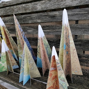 Map Mountains. Snow OR No Snow. Vintage Maps. Wedding Decoration ...