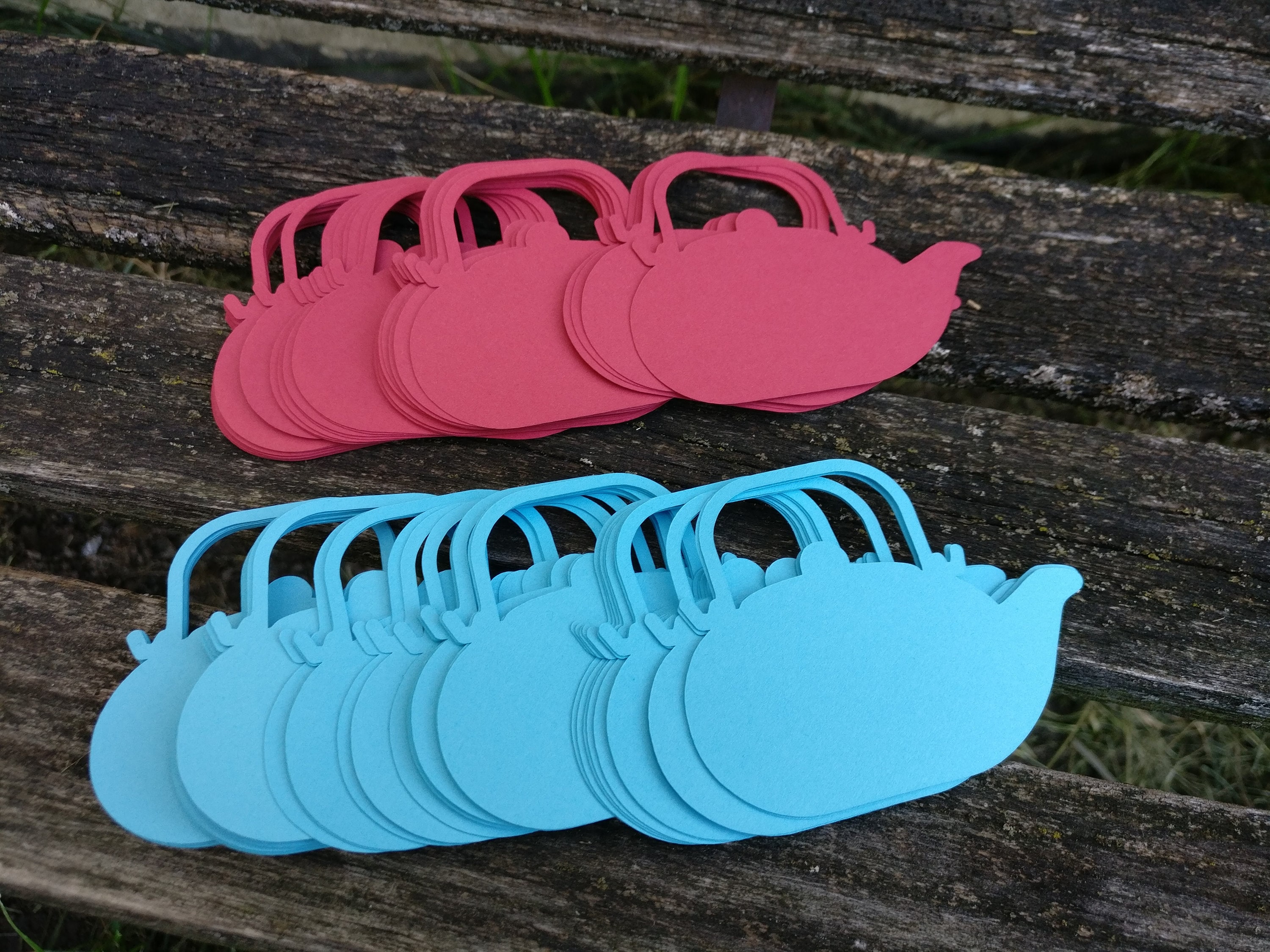 50 Teapots. CHOOSE SIZE & COLORS. Tags, Decorations, Gift, Wedding ...
