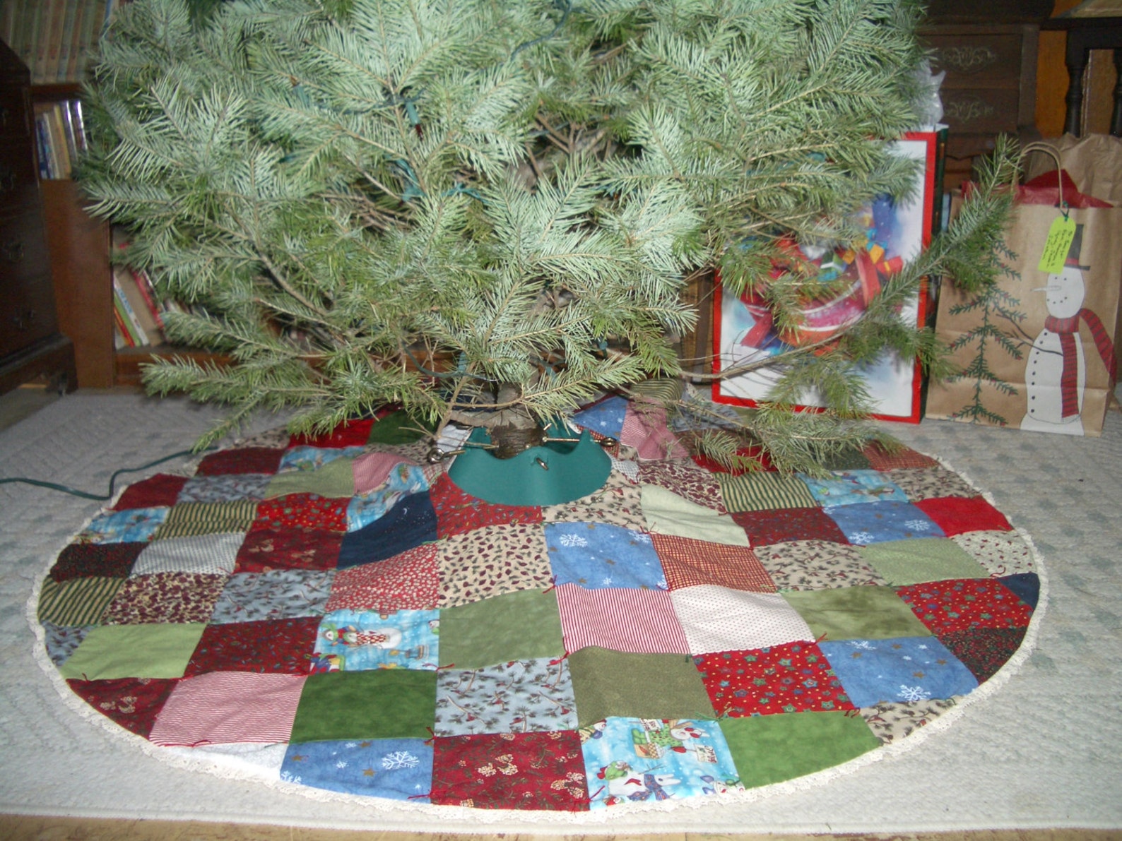Christmas Tree Skirt Pattern 60 Diameter. Patchwork - Etsy