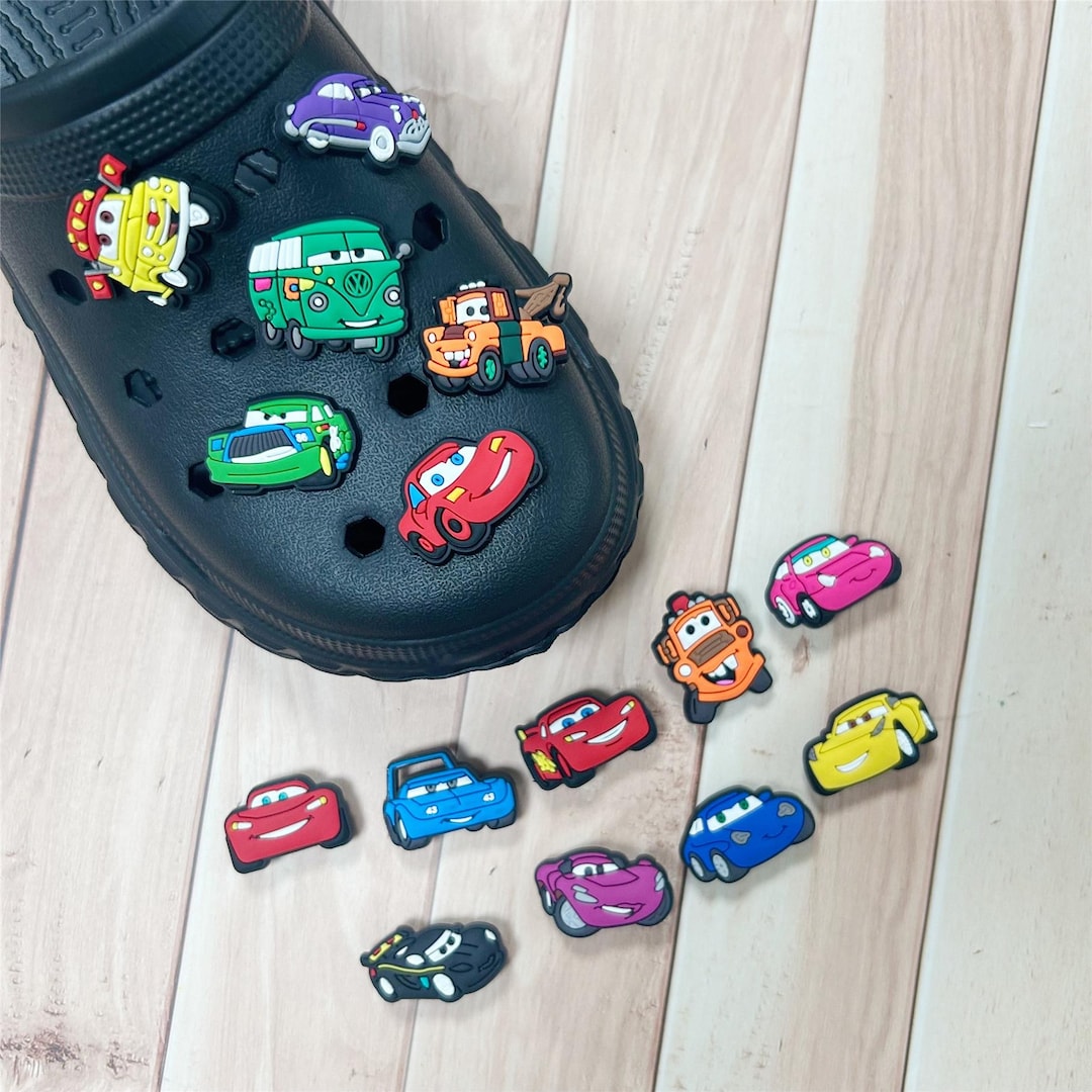Cars Croc Charms Set | Cartoon Shoe Charms for Crocs | Racing Clog ...