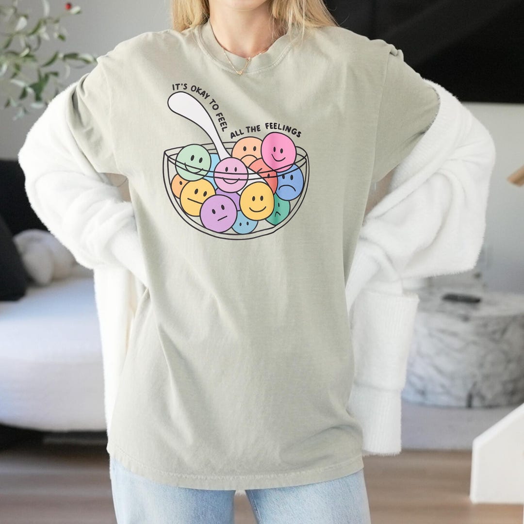 It’s Okay to Feel All the Feelings Shirt, Cute Pastel Emotions Tee ...