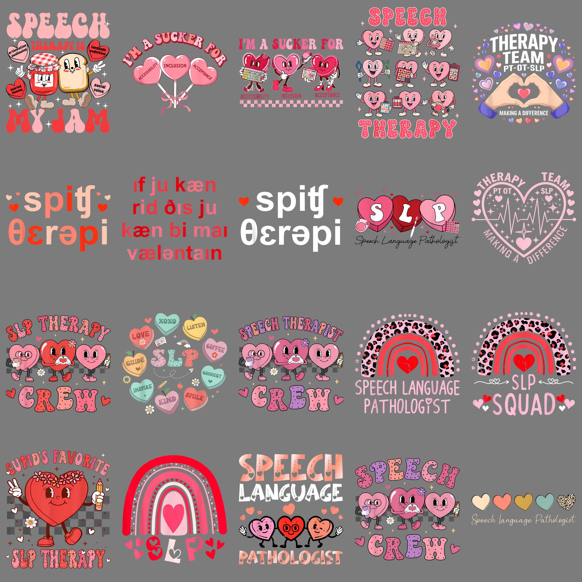 Valentines Day SLP Speech PNG – Cute Speech Pathologist Love Clipart ...