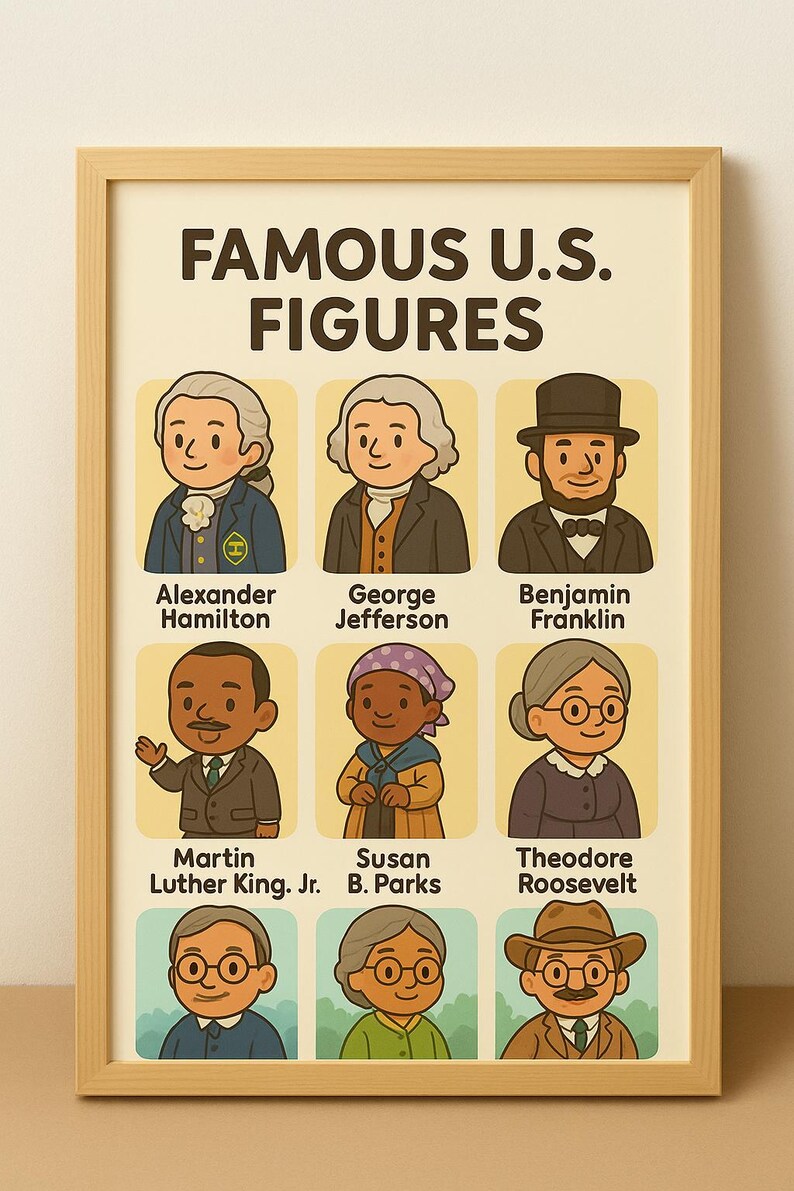 American Historical Figures Flashcards | Social Studies Printable ...