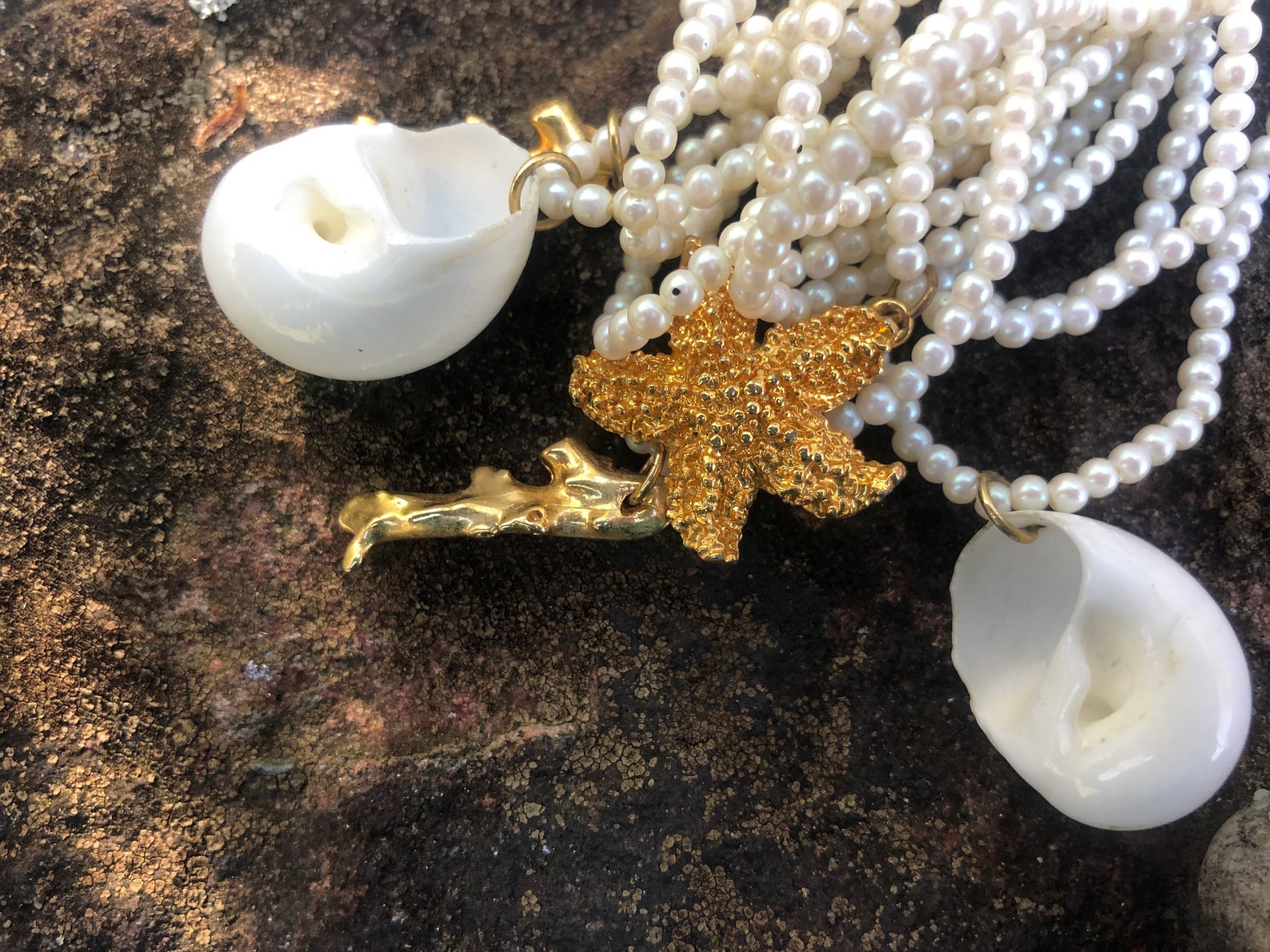 Vintage SHELL Necklace and Bracelet Collection Instant - Etsy