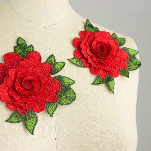 Large Rose Applique - Etsy