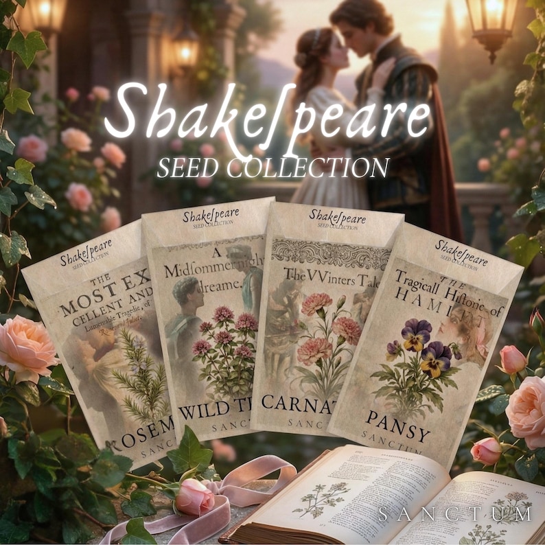 Shakespeare Flower Seed Collection | 4 Classic Poetic Varieties ...