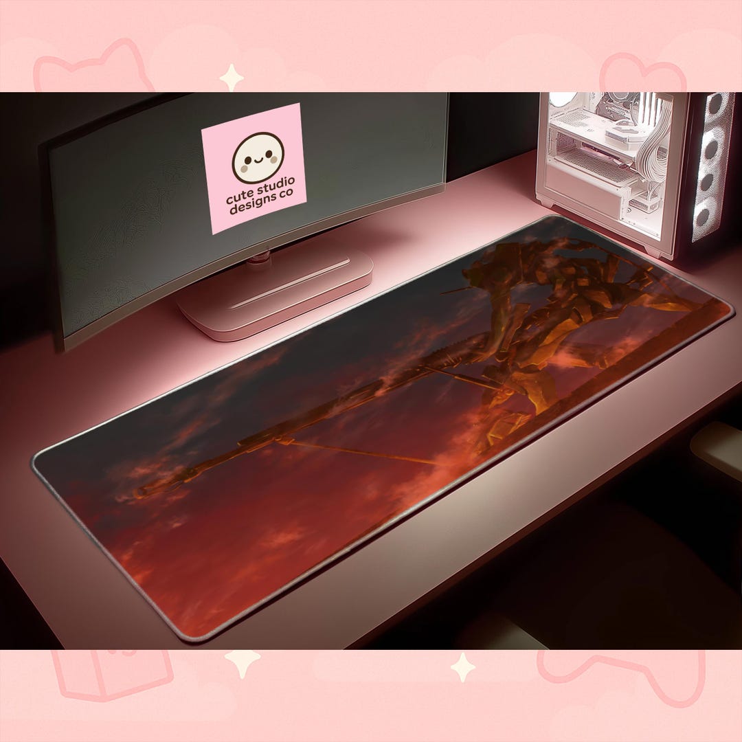 Evangelion Mecha Desk Mat | EVA Unit Anime Mousepad | Large Gaming Pad ...