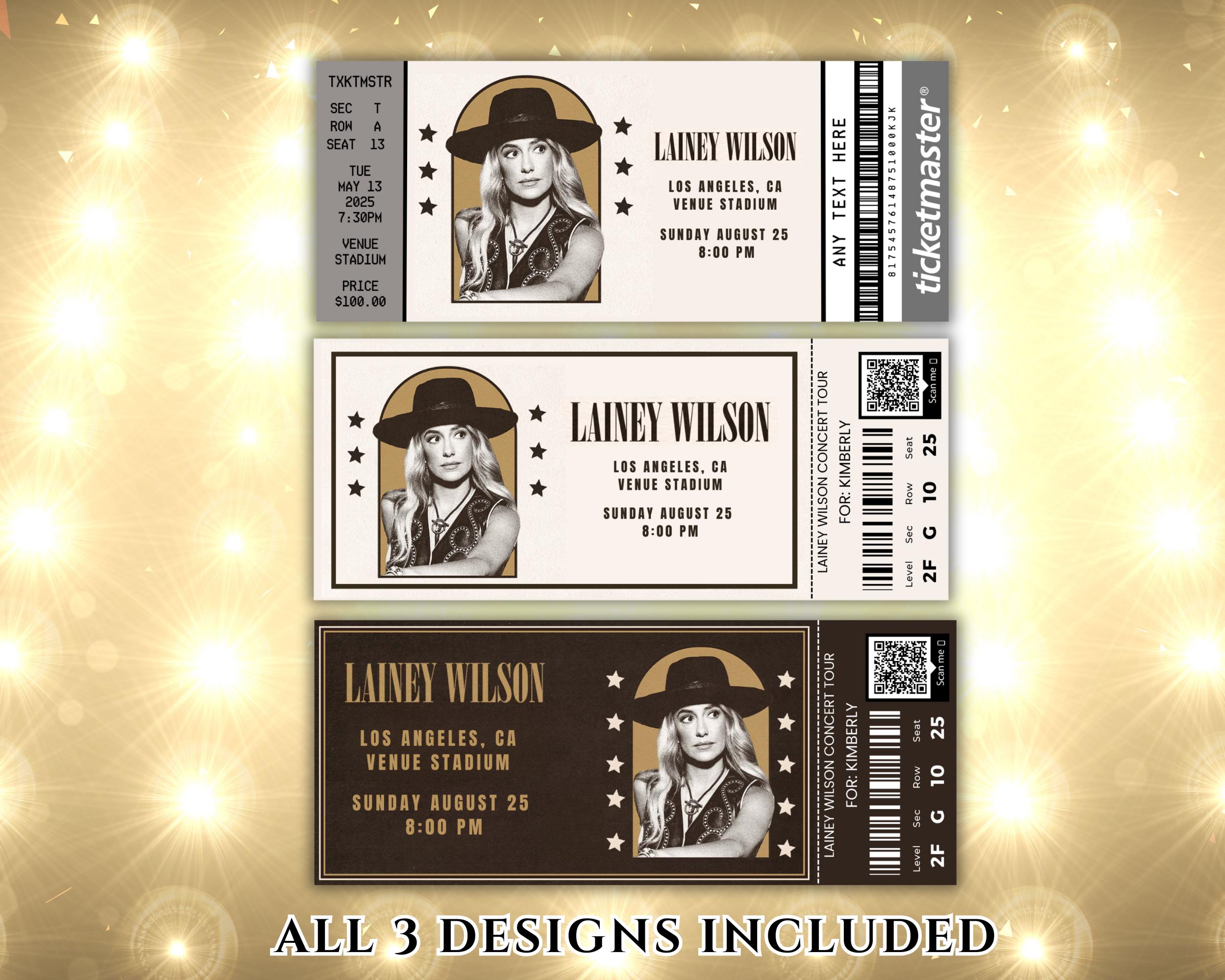 Editable Concert Ticket, Country's Cool Again Tour 2024, Memorabilia ...