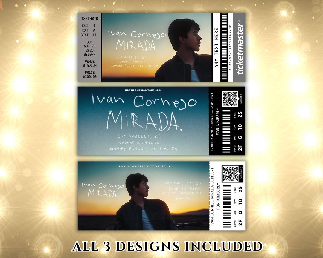 Ivan Cornejo Mirada Tour Concert Ticket, Mirada Ticket, Ivan Cornejo ...