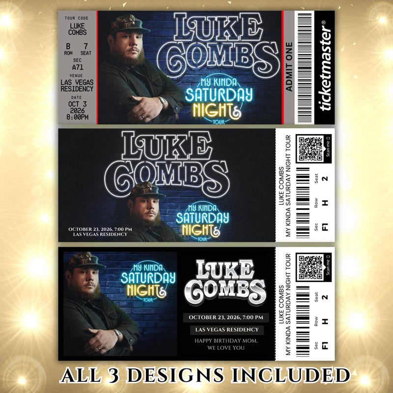 Luke Combes Tickets - Etsy