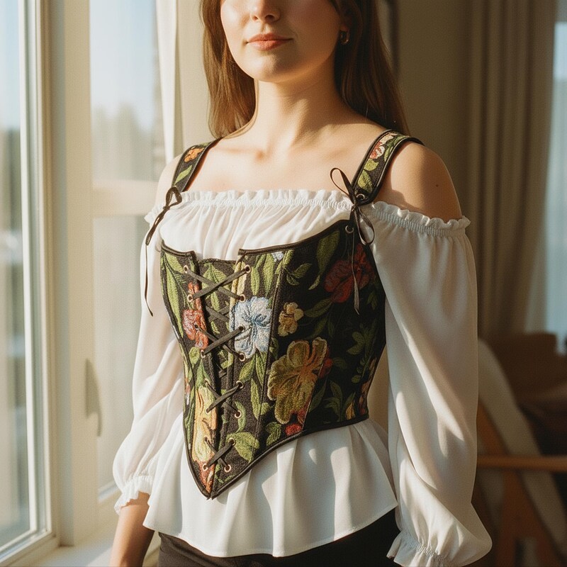 Lace up Front Top - Etsy