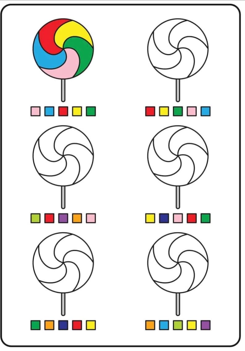 Coloring Cards for Kids | First Coloring Book Digital | Classroom Art ...