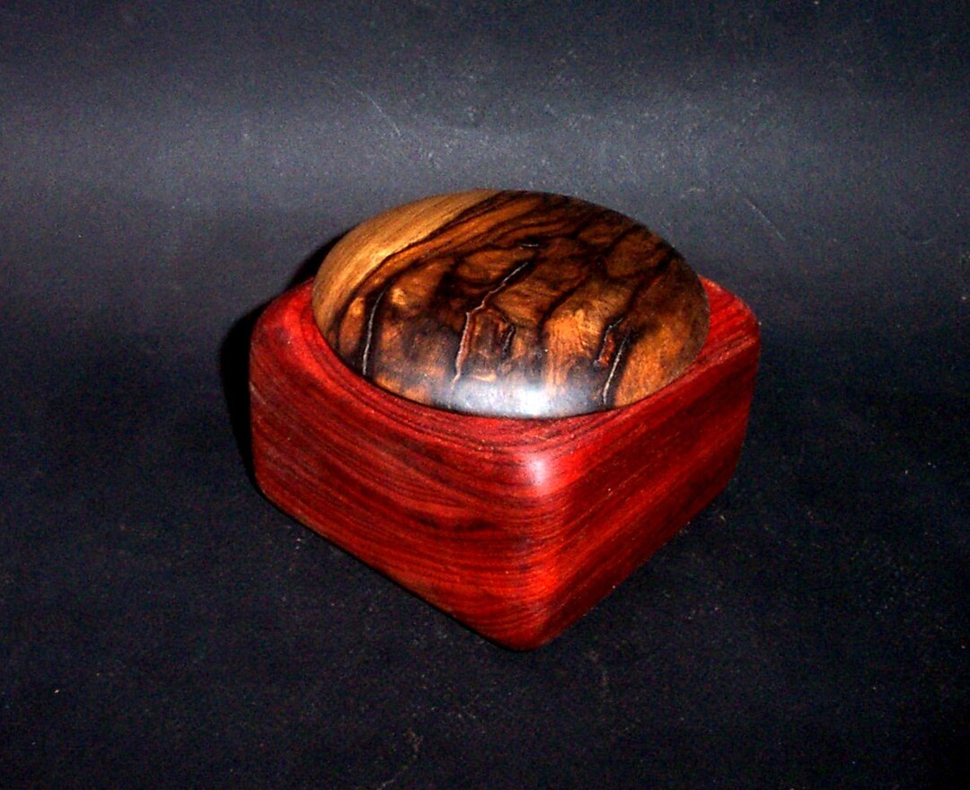 Lift Top Box African Padauk With West African Black Limba - Etsy