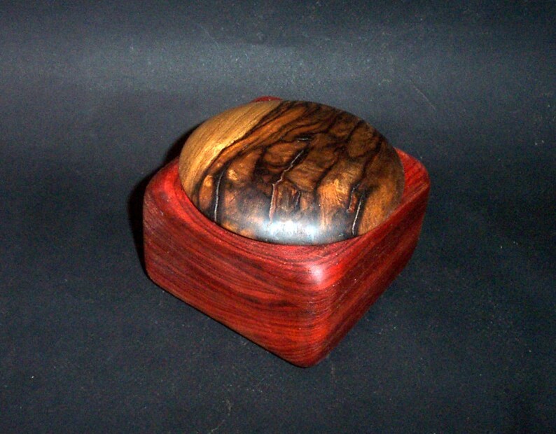 Lift Top Box African Padauk With West African Black Limba - Etsy
