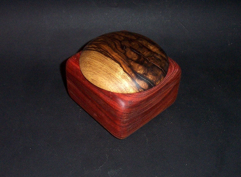 Lift Top Box African Padauk With West African Black Limba - Etsy
