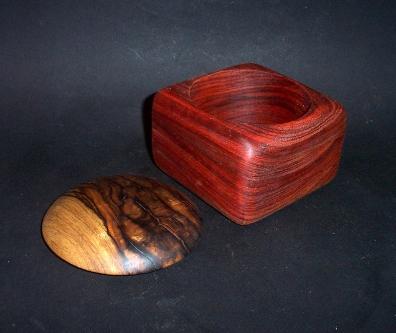 Lift Top Box African Padauk With West African Black Limba - Etsy