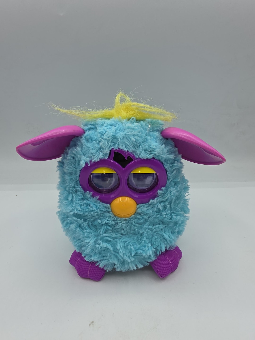 Light Blue Furby Boom With Pink Ears and Yellow Hair – 2013 Edition ...