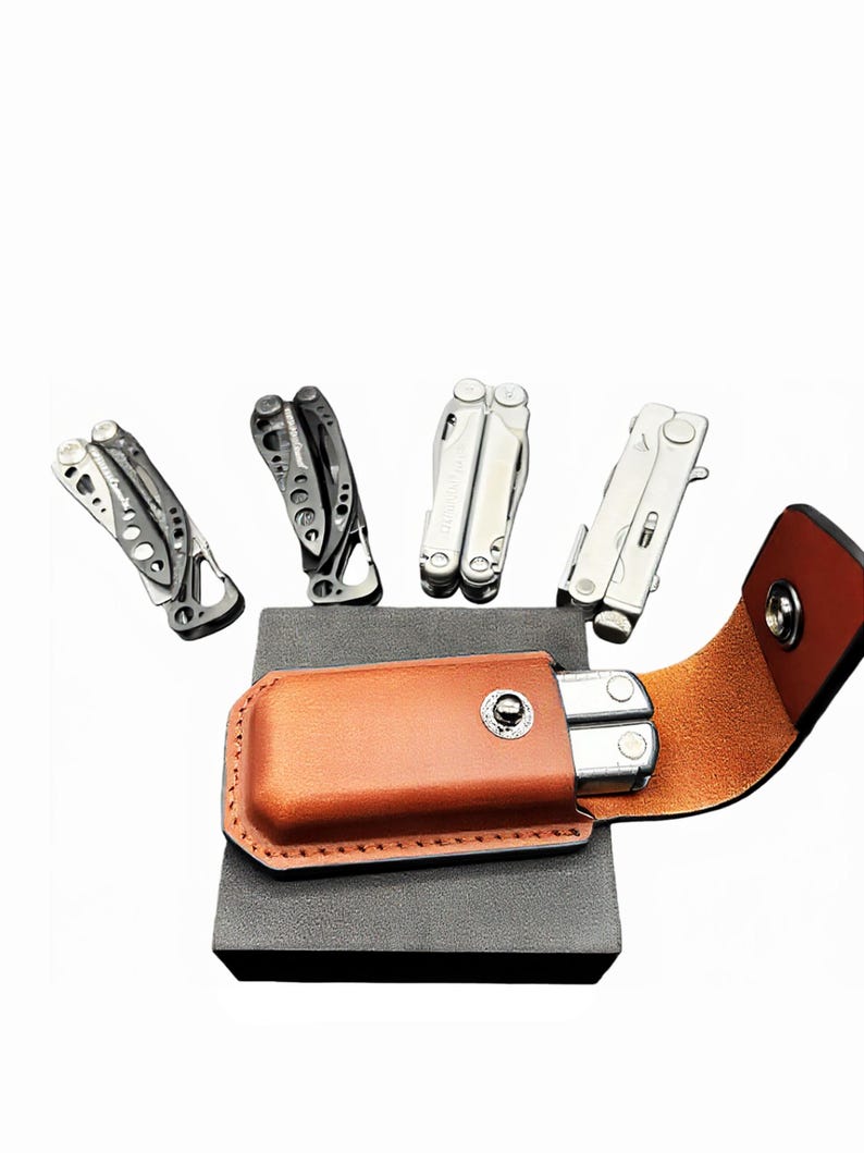 Leather Multitool Sheath, Leatherman Belt Pouch, 4 Inch EDC Case, Fits ...
