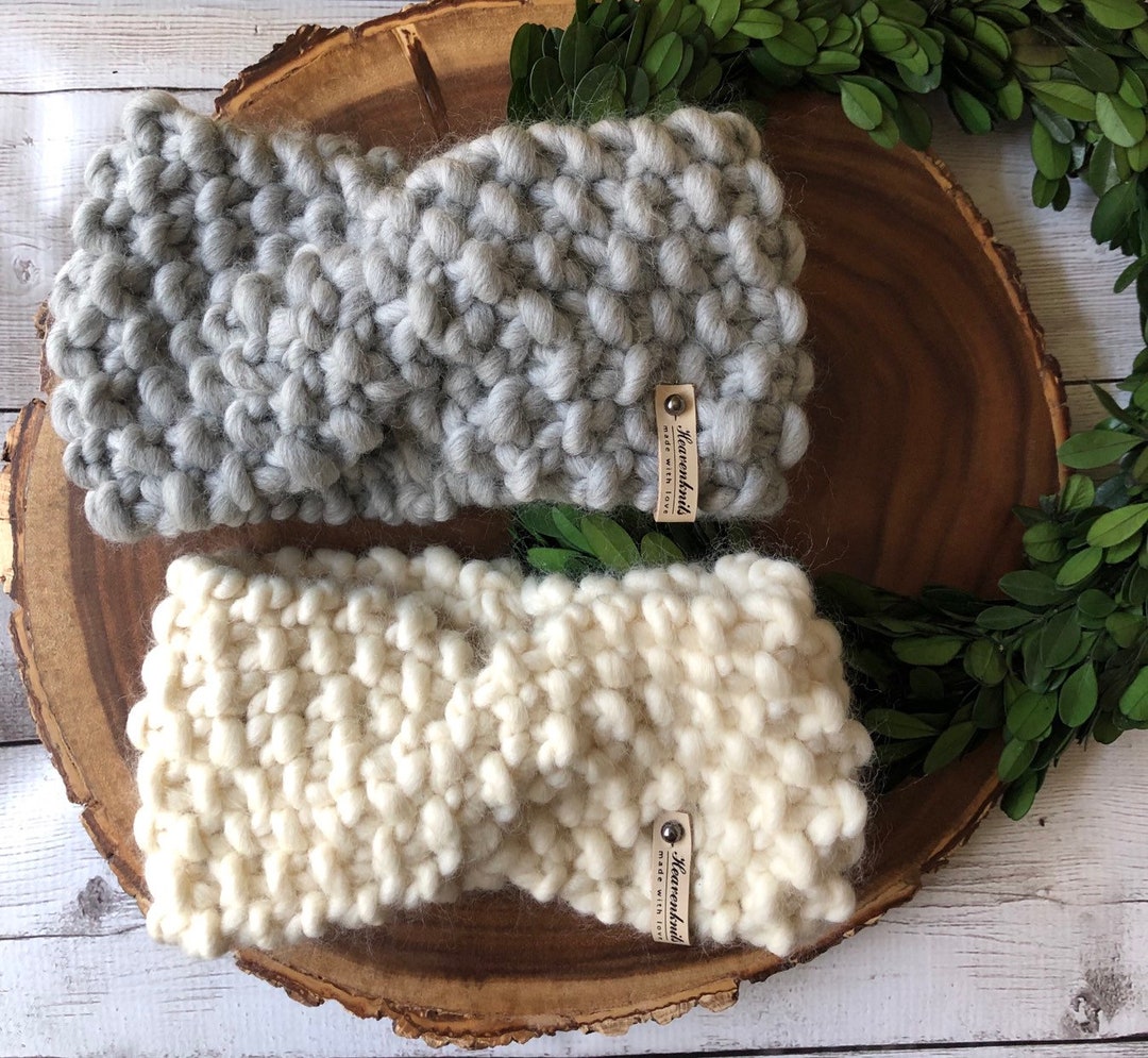 The Pebble Headband. Ear Warmer. Knit Ear Warmer. Extra Wide Ear Warmer ...