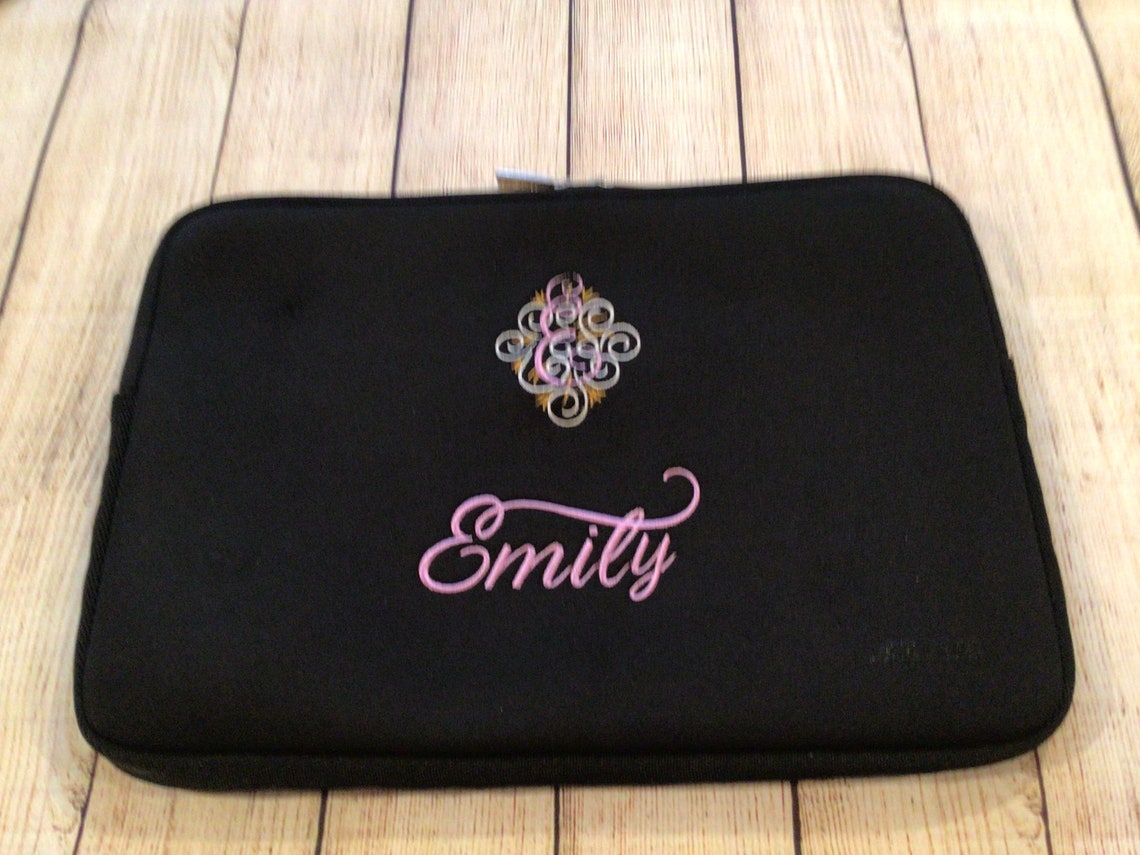 Personalized Embroidered Laptop Case Cover Sleeve W/small - Etsy