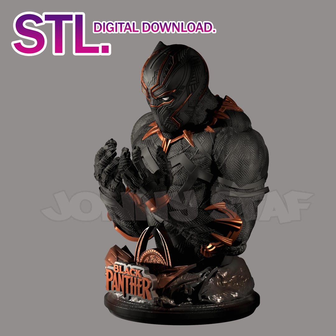 Black Panther 3d Printer STL Files - Etsy