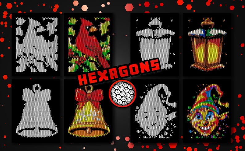 100 Mystery Mosaics Color by Number Christmas Edition | Holiday Pixel ...