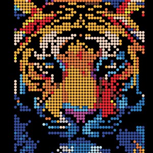 100 Mystery Mosaics Color by Number | Animal Pixel Art Coloring Book ...